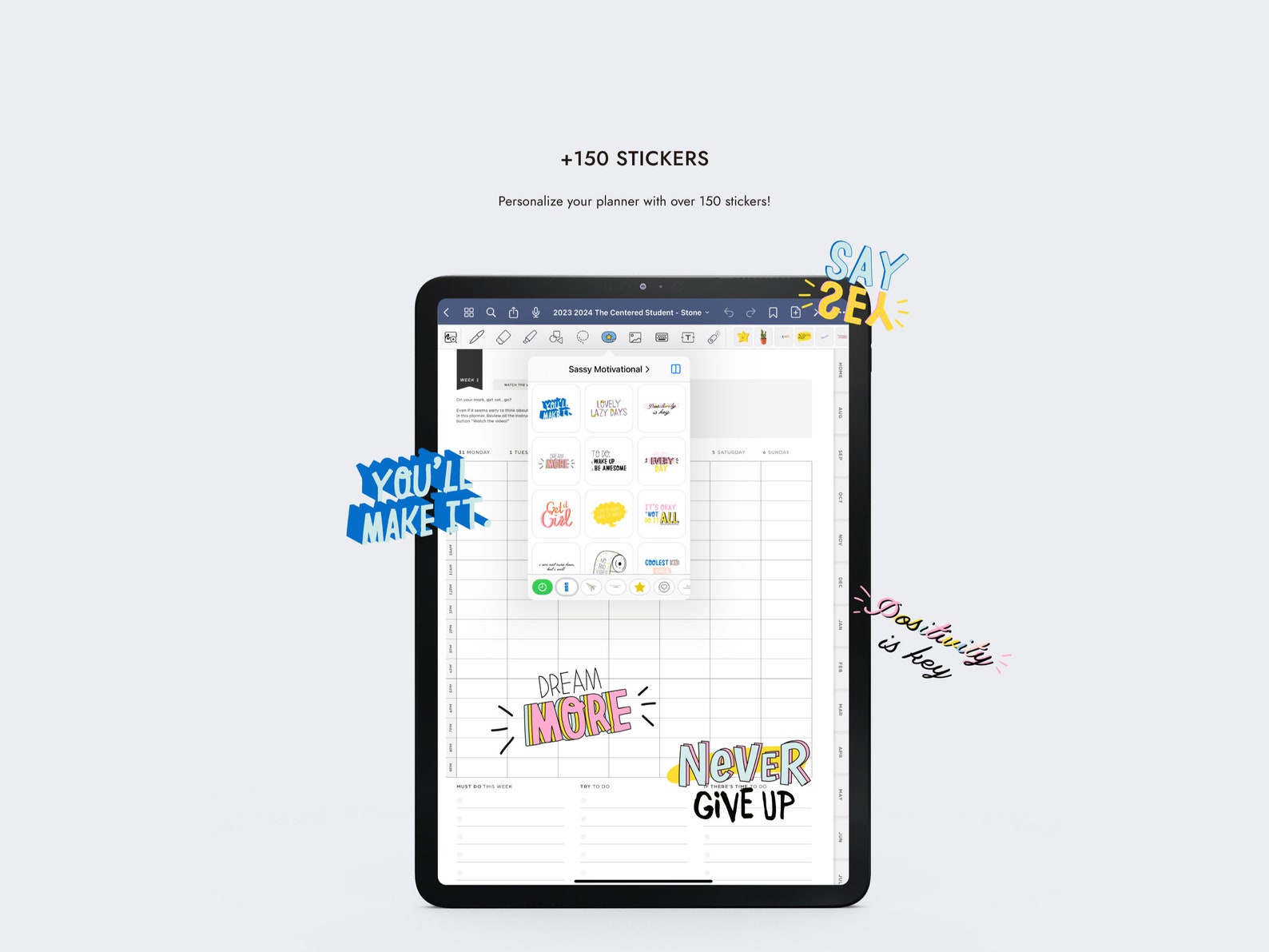 The Centered Student Digital Planner, Ultimate Academic System ...
