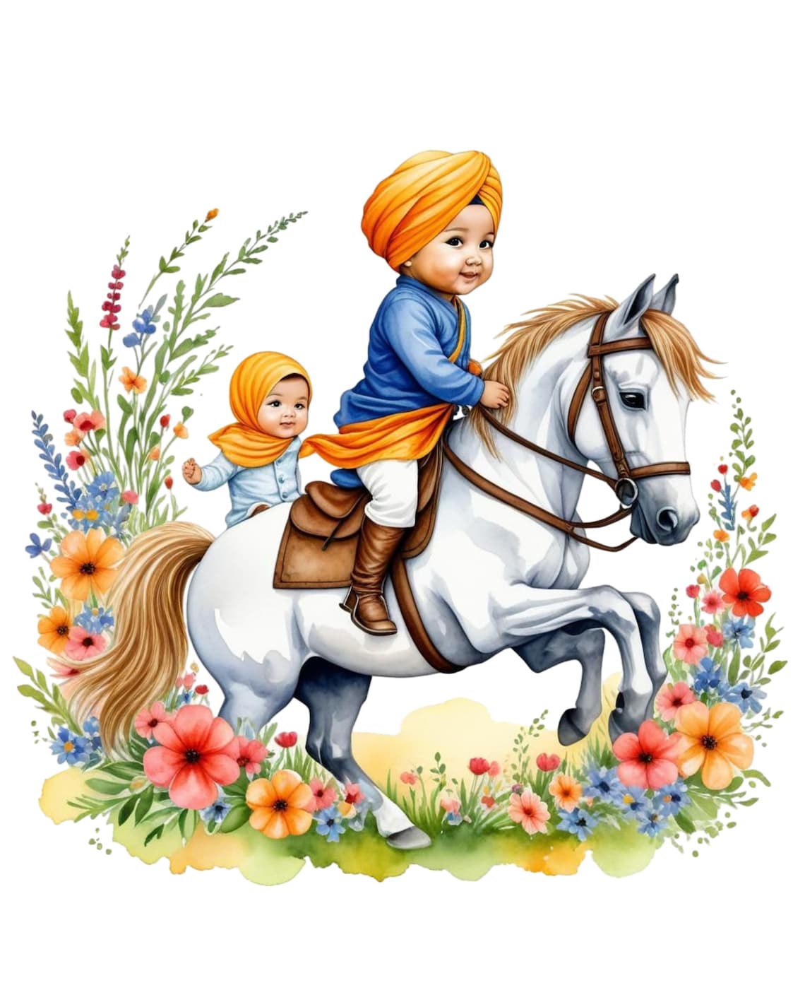 Sikh Nursery Room Art - Baby Singh - Etsy