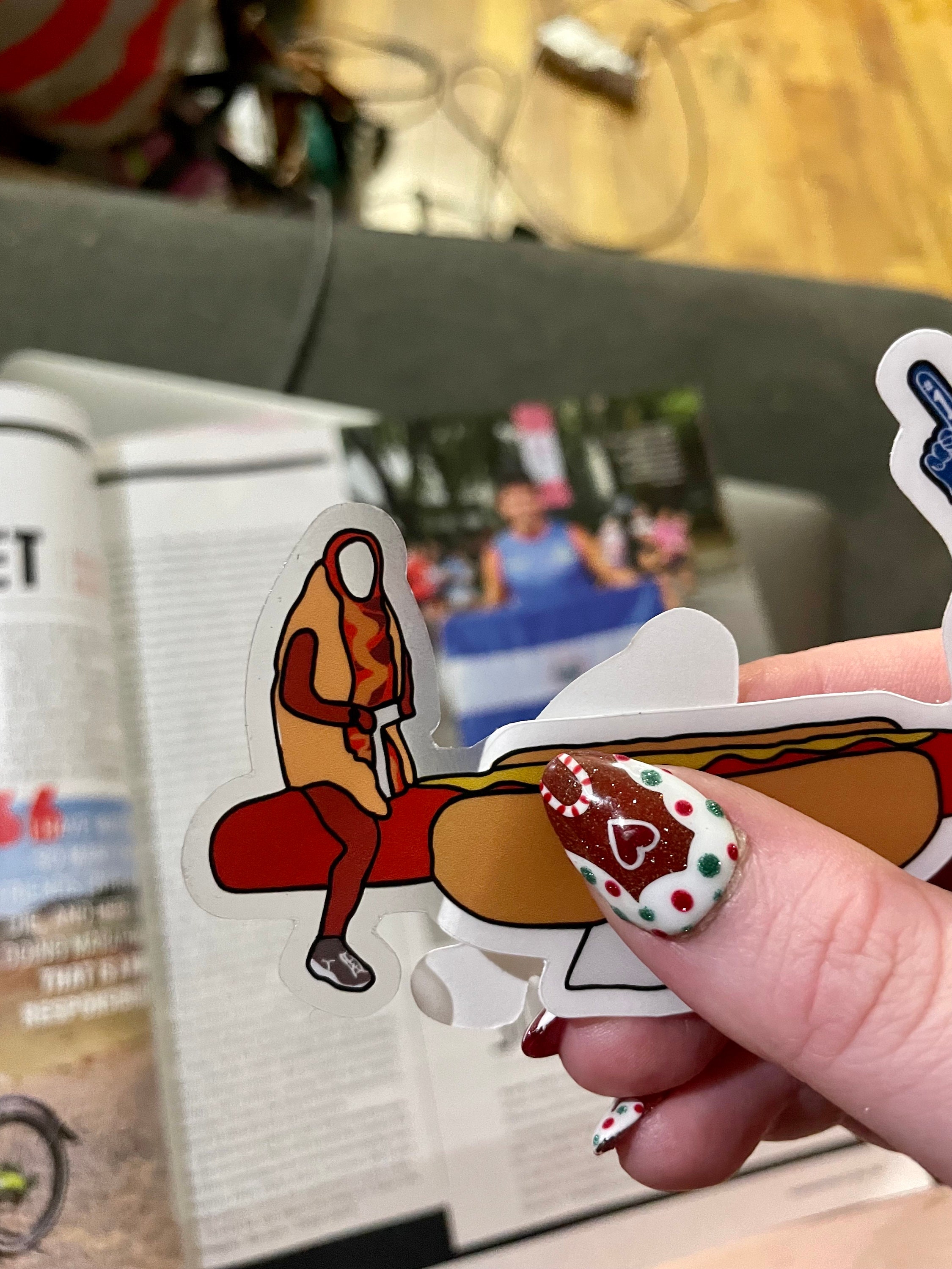 GIVING TUESDAY: Hot Dog Seesaw Photo Frame Sticker Toronto - Etsy