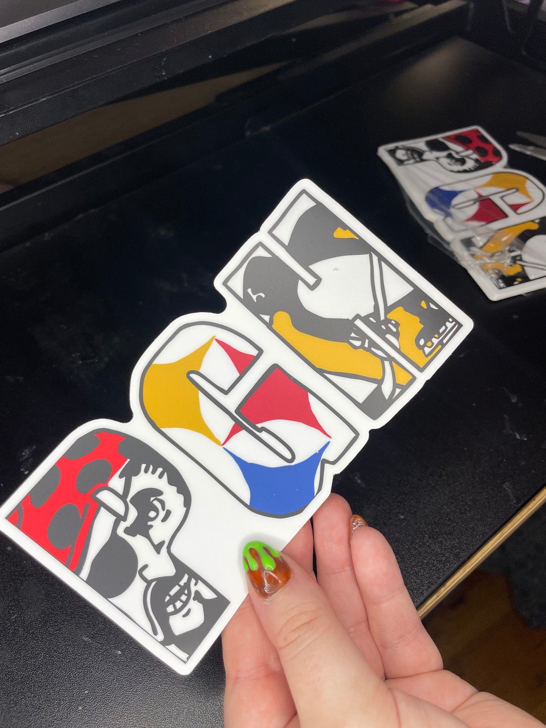 Pittsburgh PGH Stickers - Steelers, Penguins, Pirates, Bumper Sticker ...