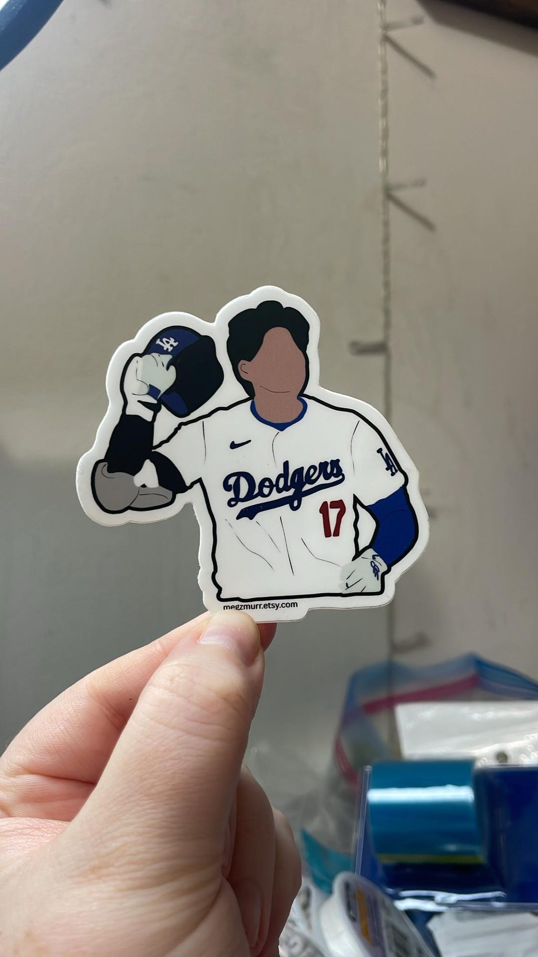 Shohei Ohtani LA Dodgers Vinyl Sports Sticker - Etsy