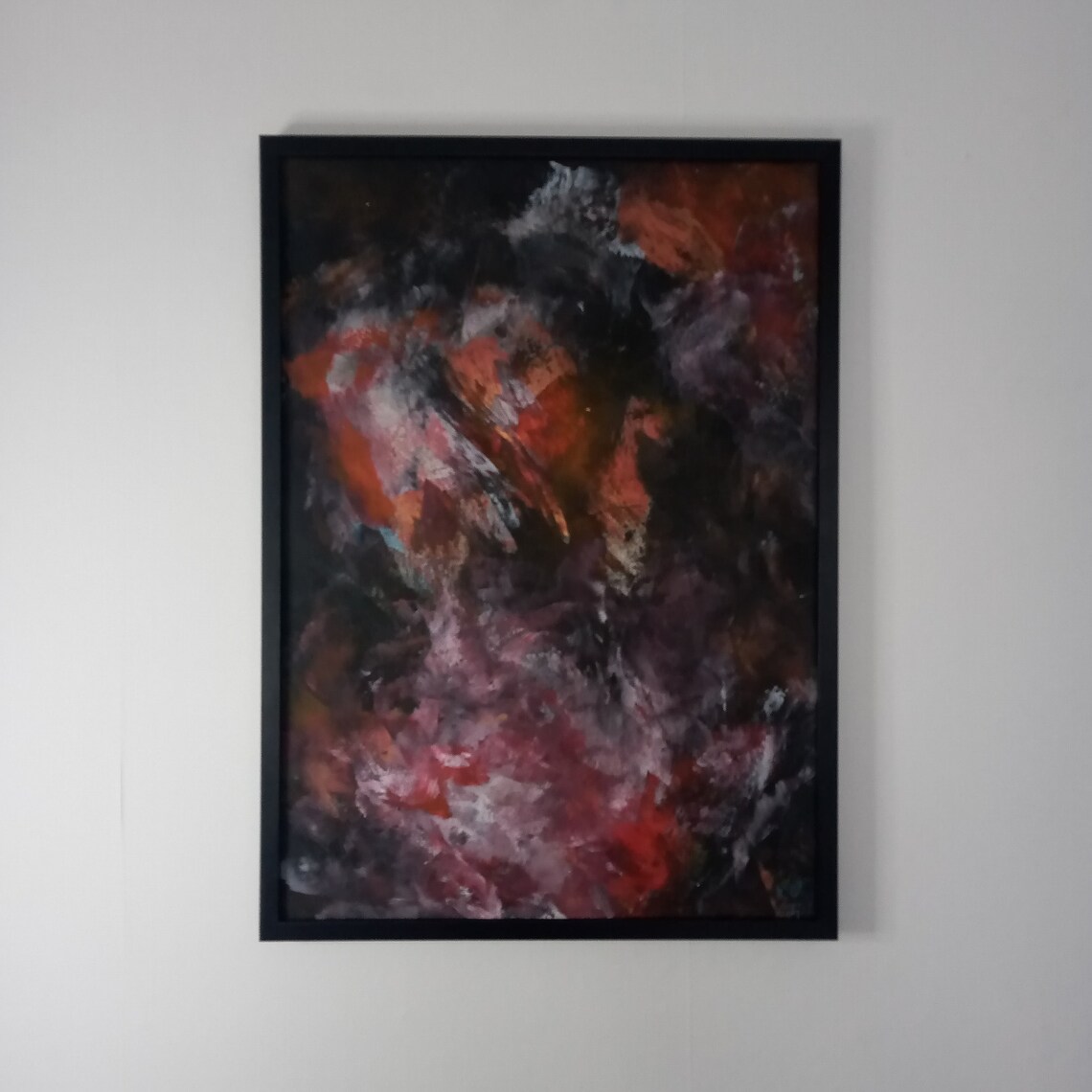 Framed Original Abstract Artwork. - Etsy