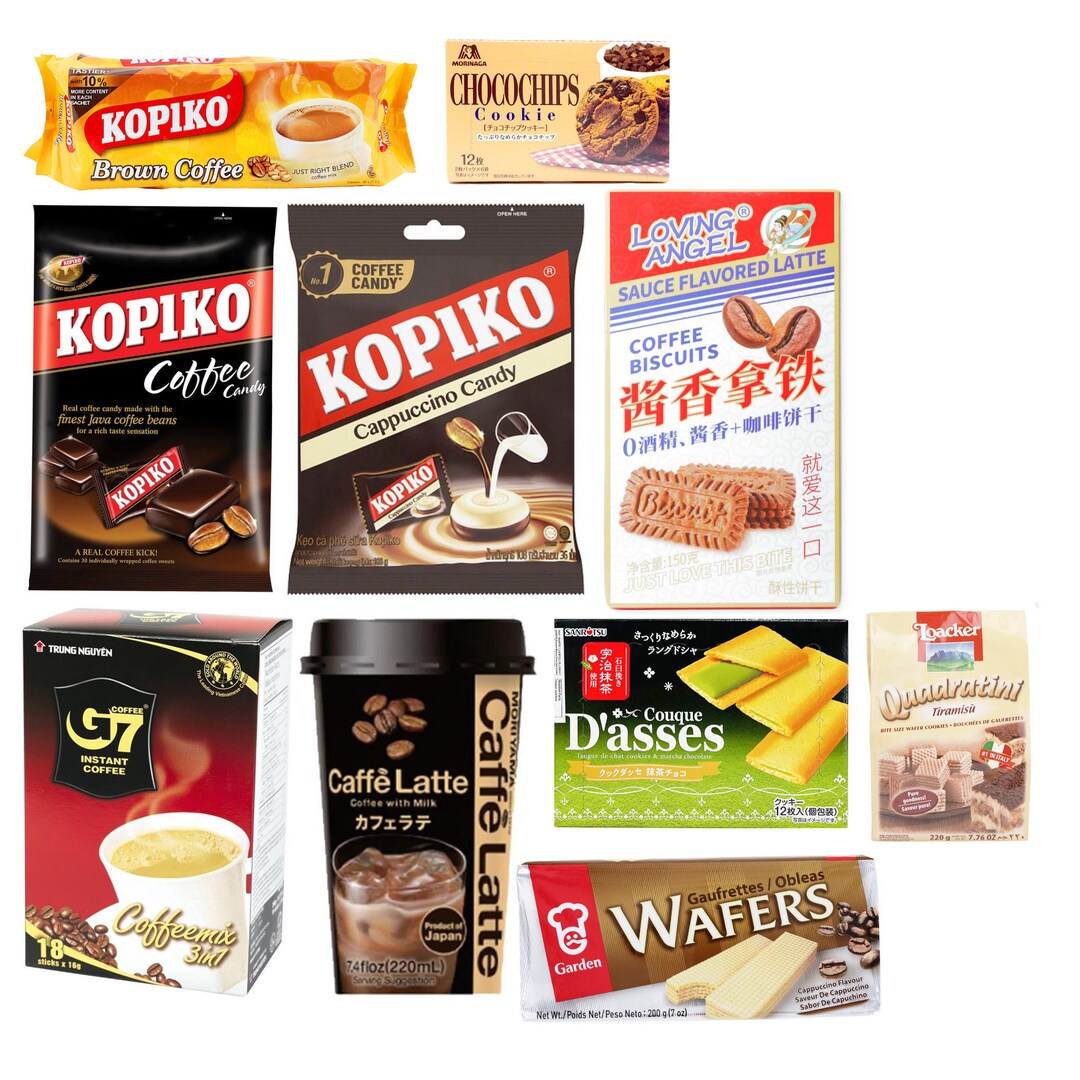 Coffee Treat Box Delcious Coffee Flavours and Different Biscuit/candy ...