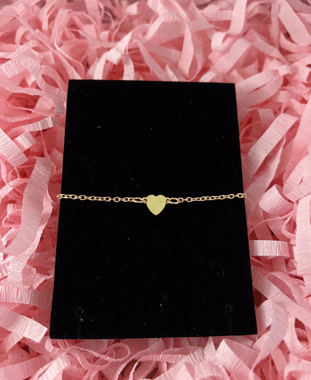 New Fashion Tiny Heart Bracelet , Delicate Heart Bracelet Gold/silver ...