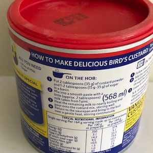 Bird's Original Vanilla Flavored Custard Powder (300g) - Etsy