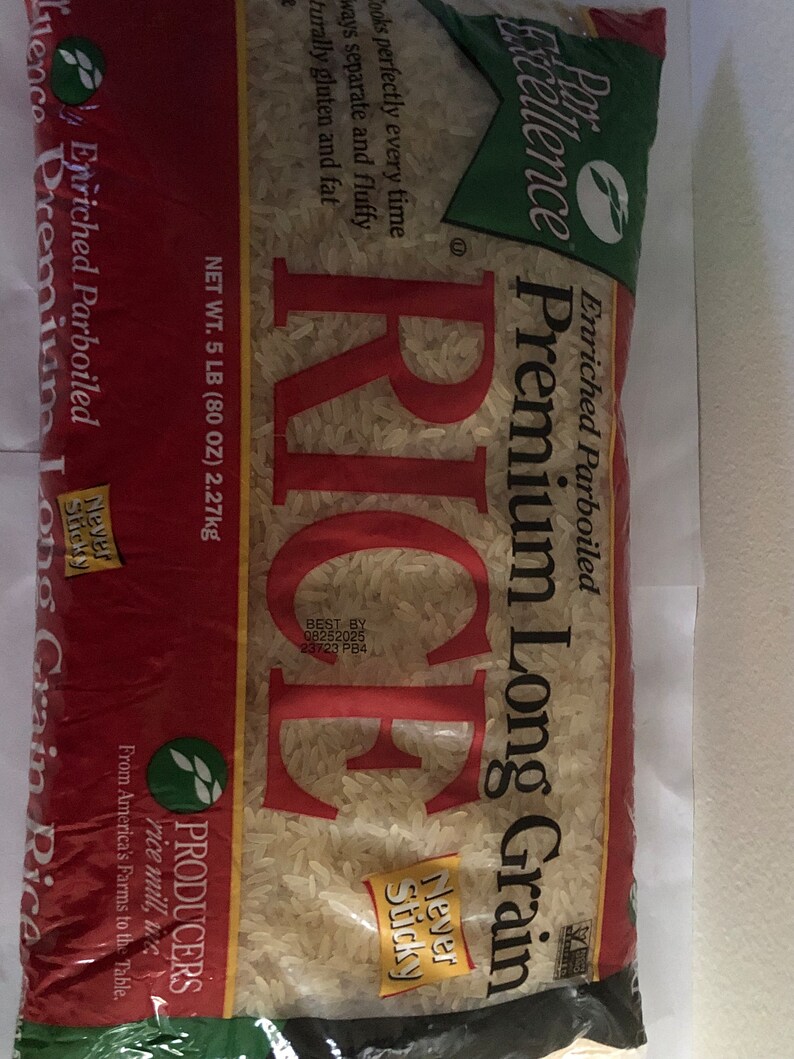 Par Excellence Long Grain Enriched Premium Parboiled Rice - Etsy