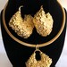 Luxury, Chunky Italian Gold Design Earrings & Pendant. Non Tarnish.skin ...