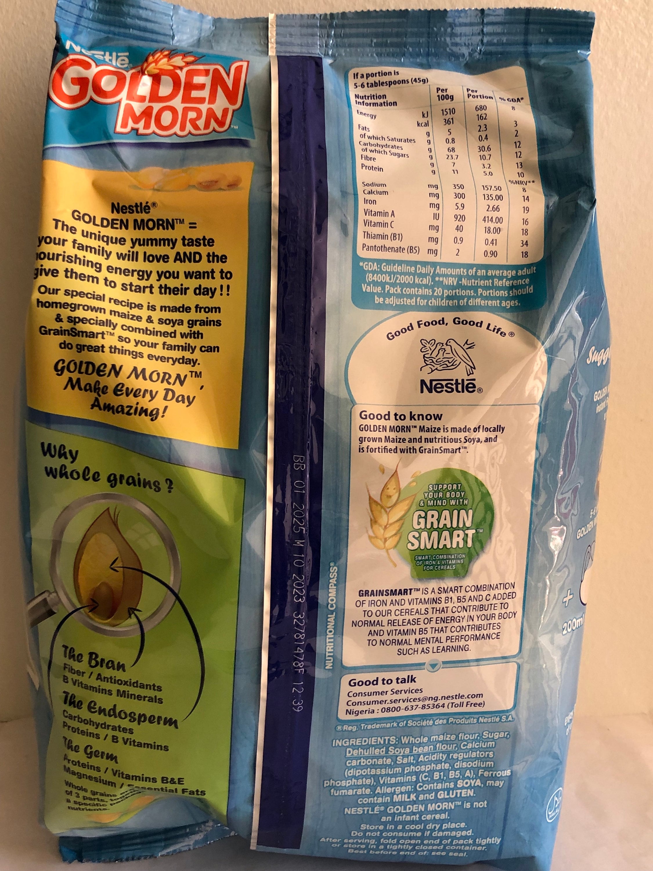 Nestle Golden Morn Cereal/golden Morn 900g. - Etsy