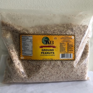 Ground Peanuts/grounded Raw Peanuts/product of Cameroon 454g. - Etsy