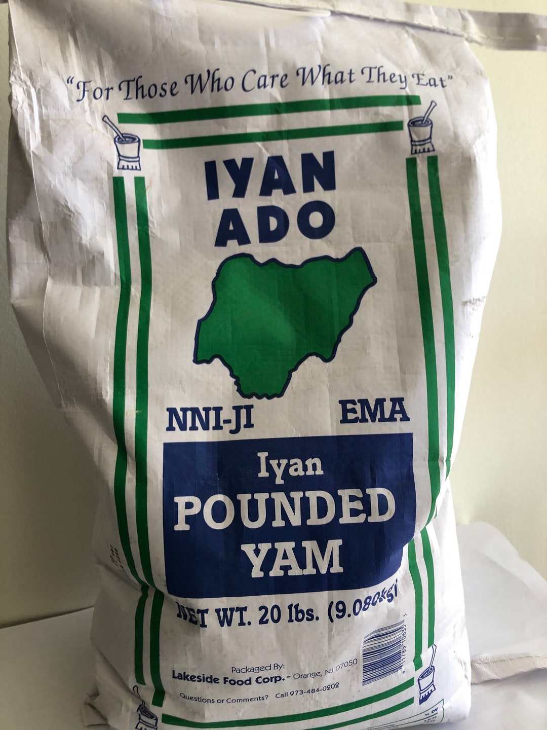 Iyan Ado Pounded Yam Flour 20 Lbs. - Etsy
