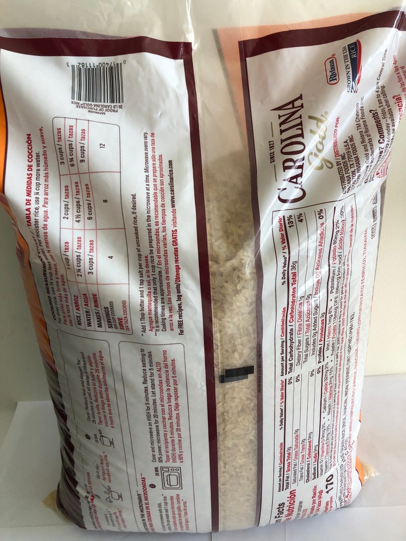Carolina Gold Extra Long Grain Parboiled Rice/parboiled Rice/long Grain ...