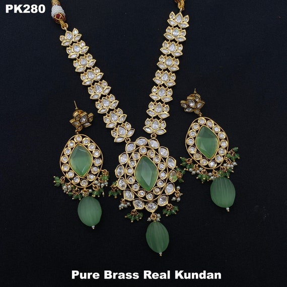 Big Size Kundan Necklace Rajsathani Jewelry Rajwada Haar Indian Jewelry Sabyasachi Wedding Necklace Long Engagement Necklace Etsy