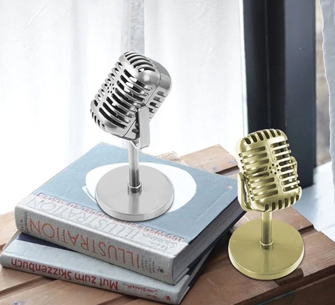 Retro Classic Microphone Ornament Home Decor - Etsy