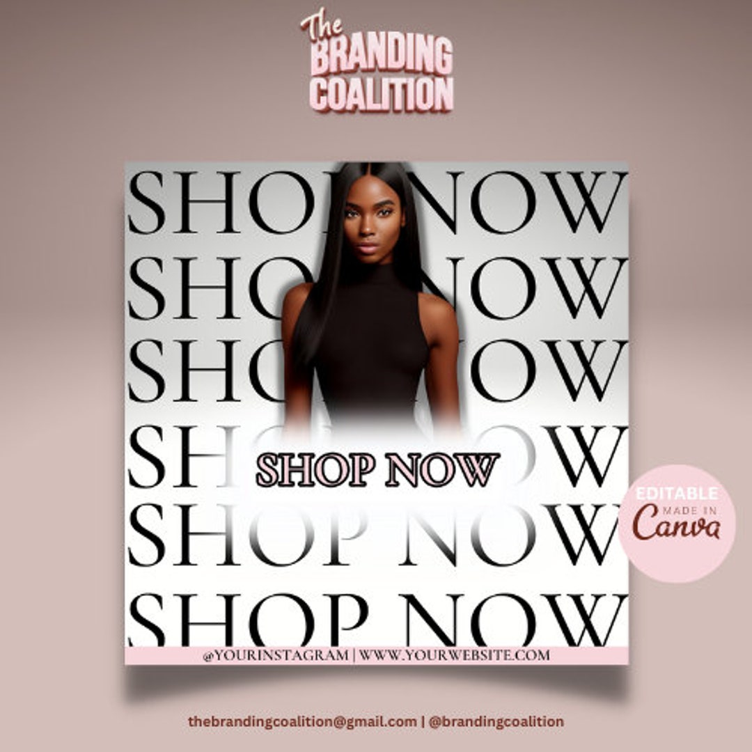 Pre-made Shop Now Flyer | 100% Editable - Etsy
