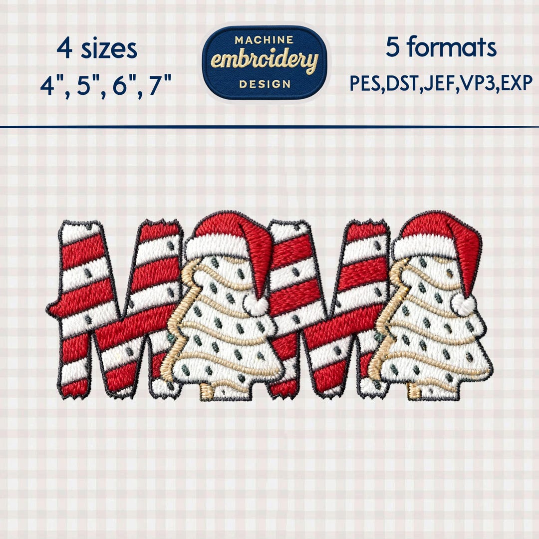 Mama Applique Embroidery Machine, Christmas Embroidery Designs, Mama ...
