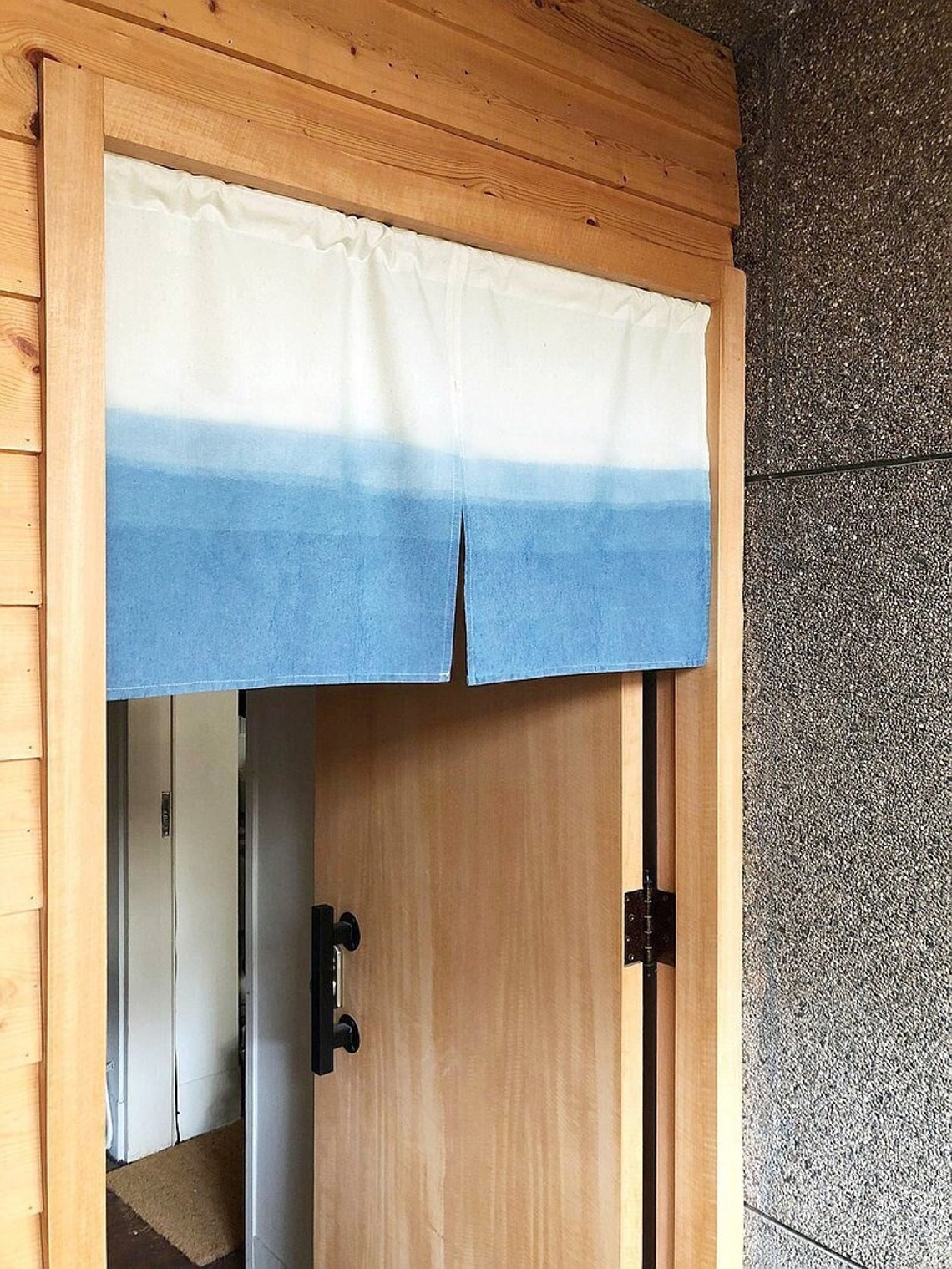 Linen Doorway Short Noren Curtain Japanese Door Panels Half 27 Color ...