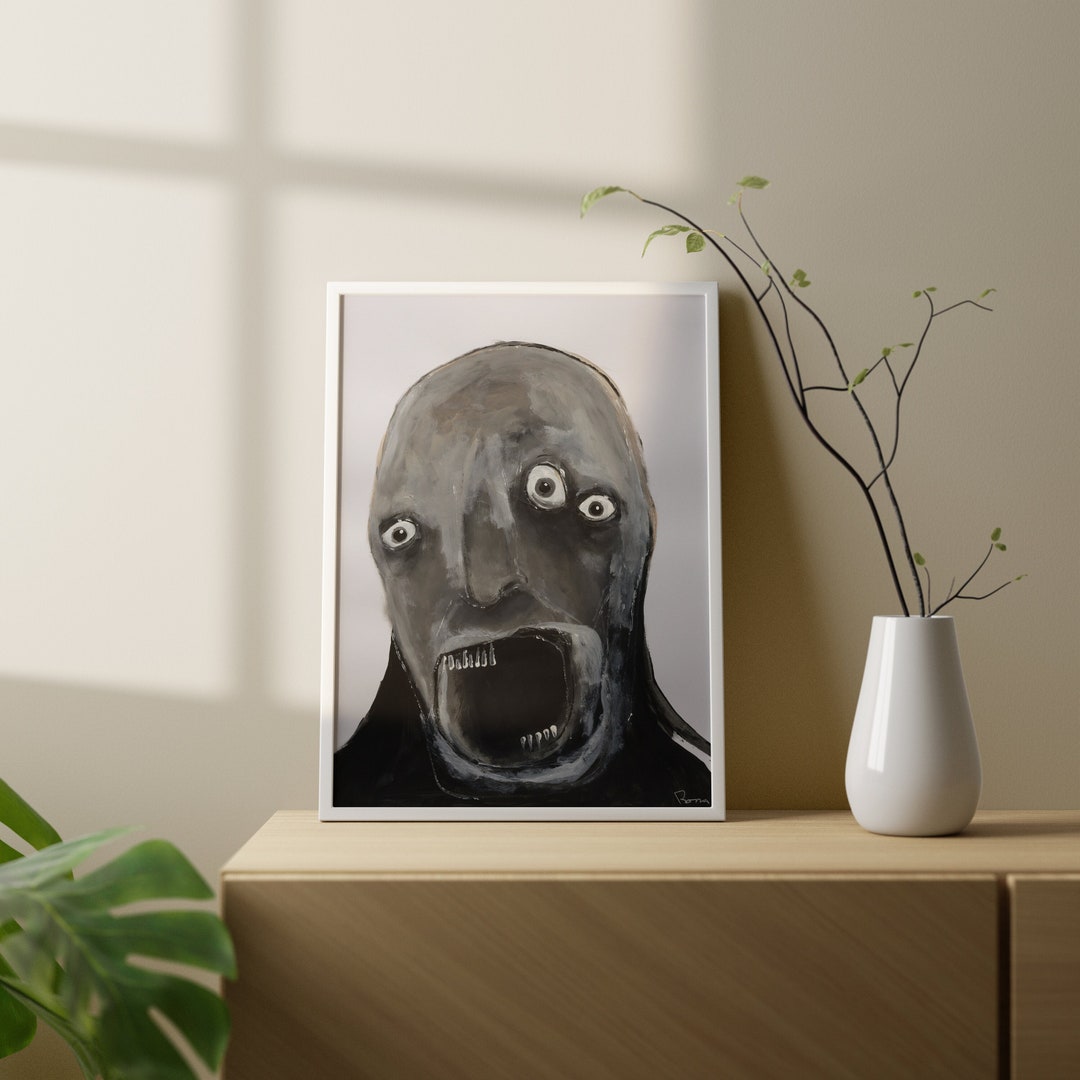 Mutation Acrylic on A3 Paper 300g ORIGINAL // Abstract Portrait Acrylic ...