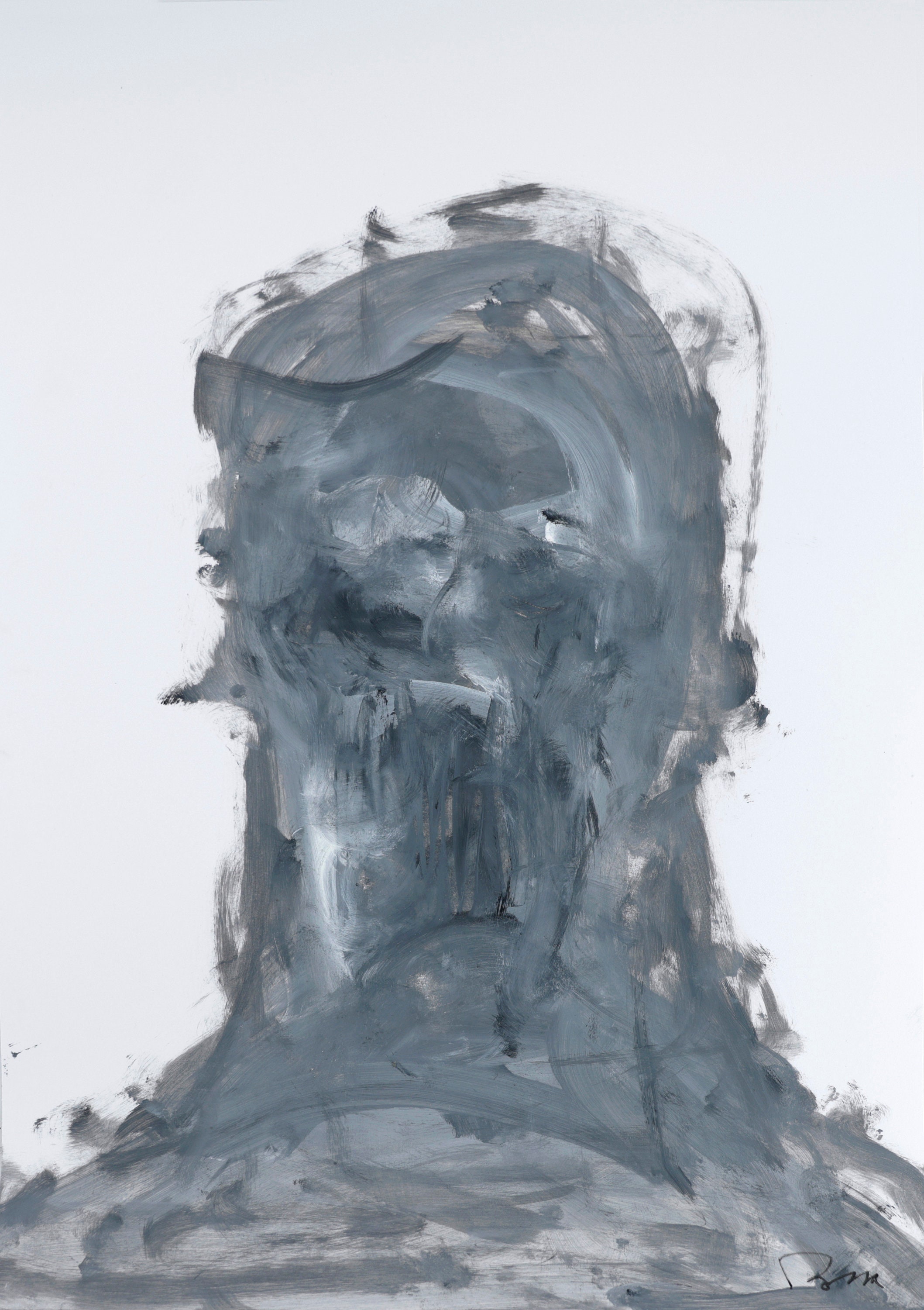 DEMON Acrylic on A3 Paper 300g ORIGINAL // Abstract Portrait Acrylic ...