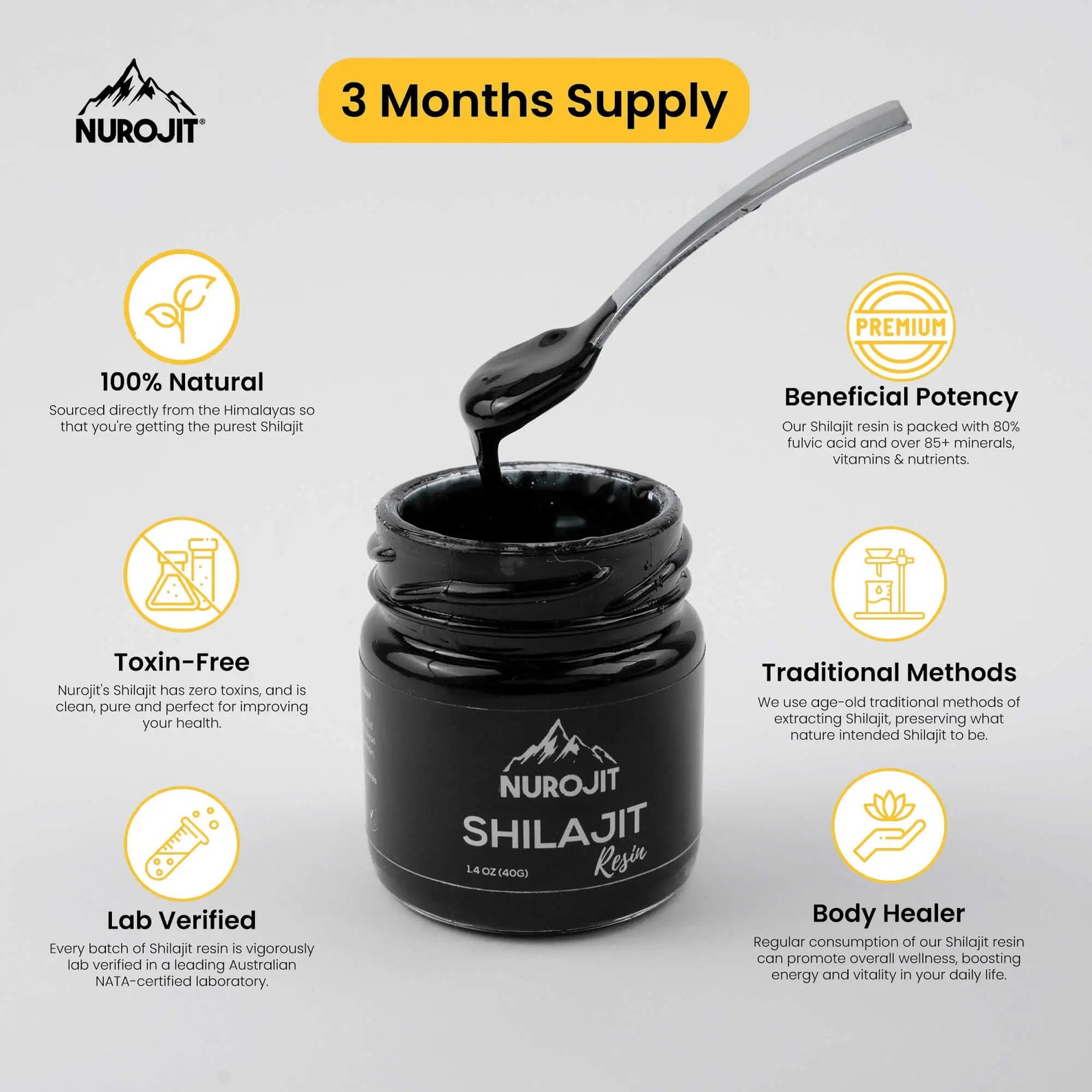 Pure Shilajit Resin - Authentic Mineral Supplement for Natural Wellness ...