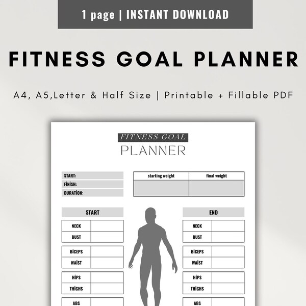 Fitness Goals - Etsy