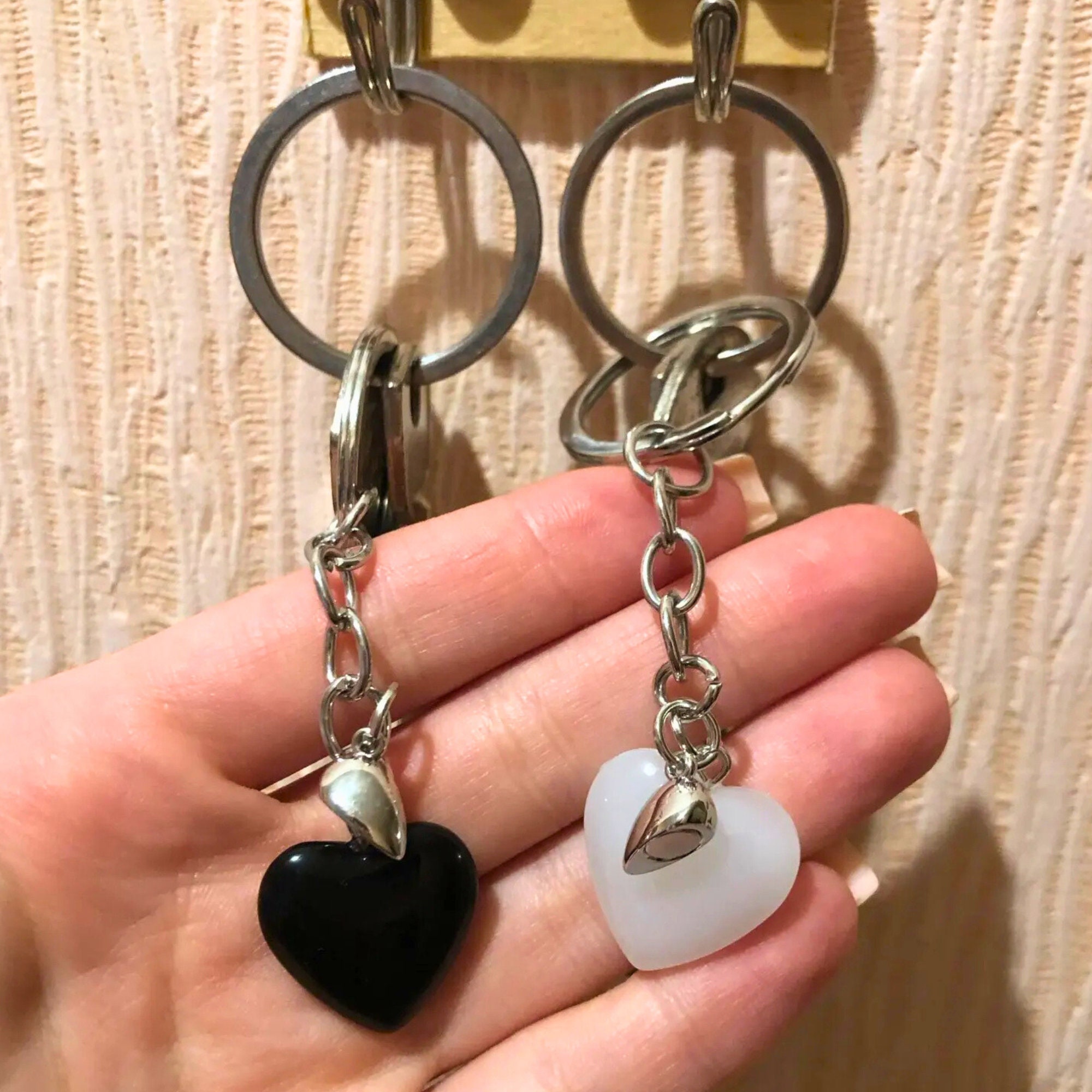 Matching Keychains for Friendship Keychain Quartz Love Keychain Best ...