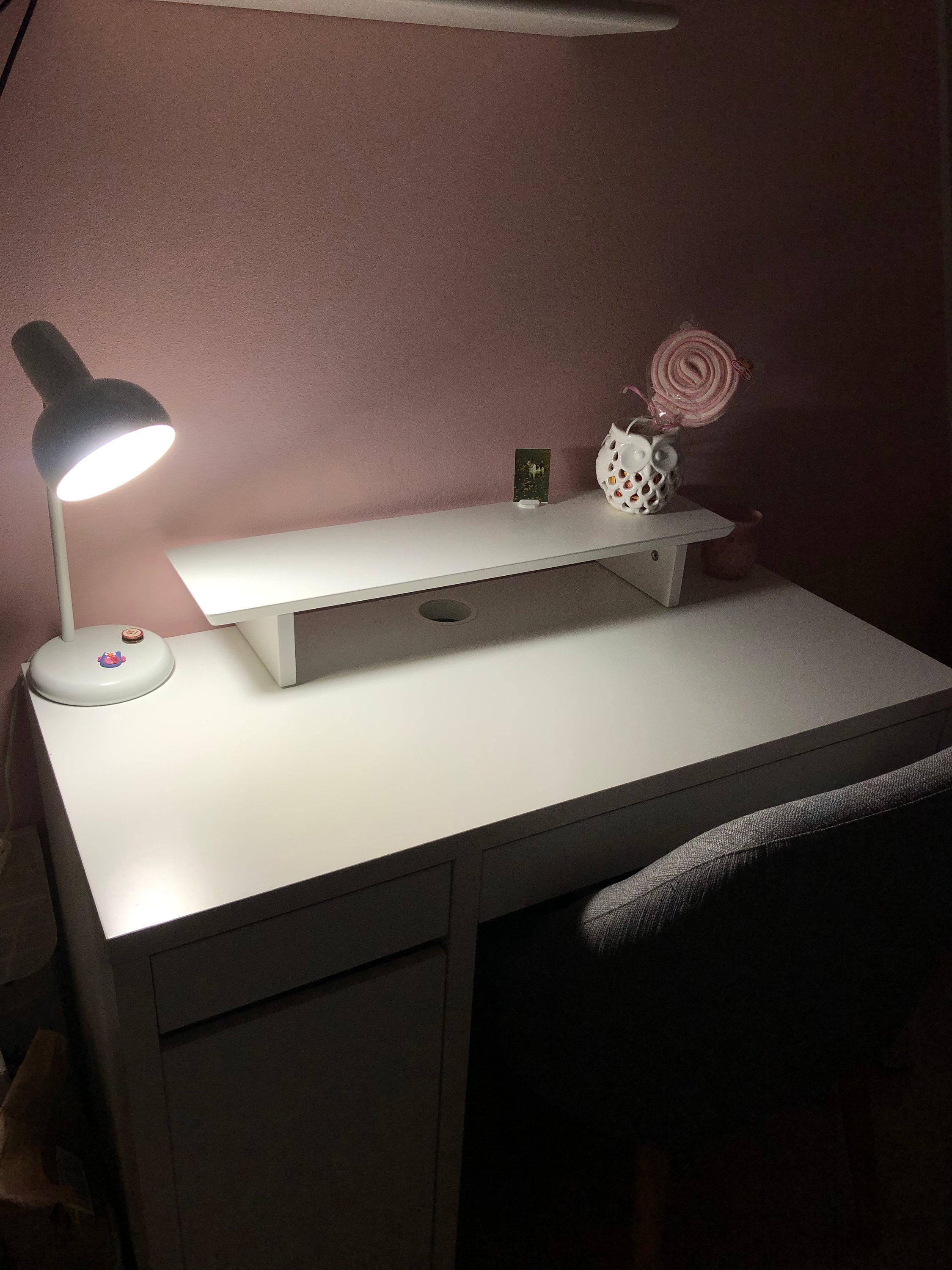 White Monitor Stand - Monitor Riser - Desk Shelf - White Monitor Stand ...