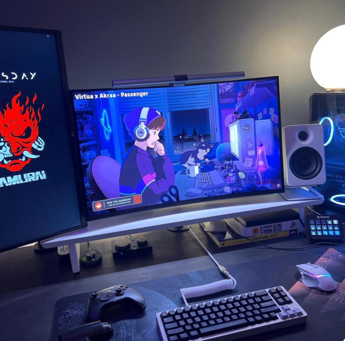 White Monitor Stand - Monitor Riser - Desk Shelf - Desk Shelf - White ...