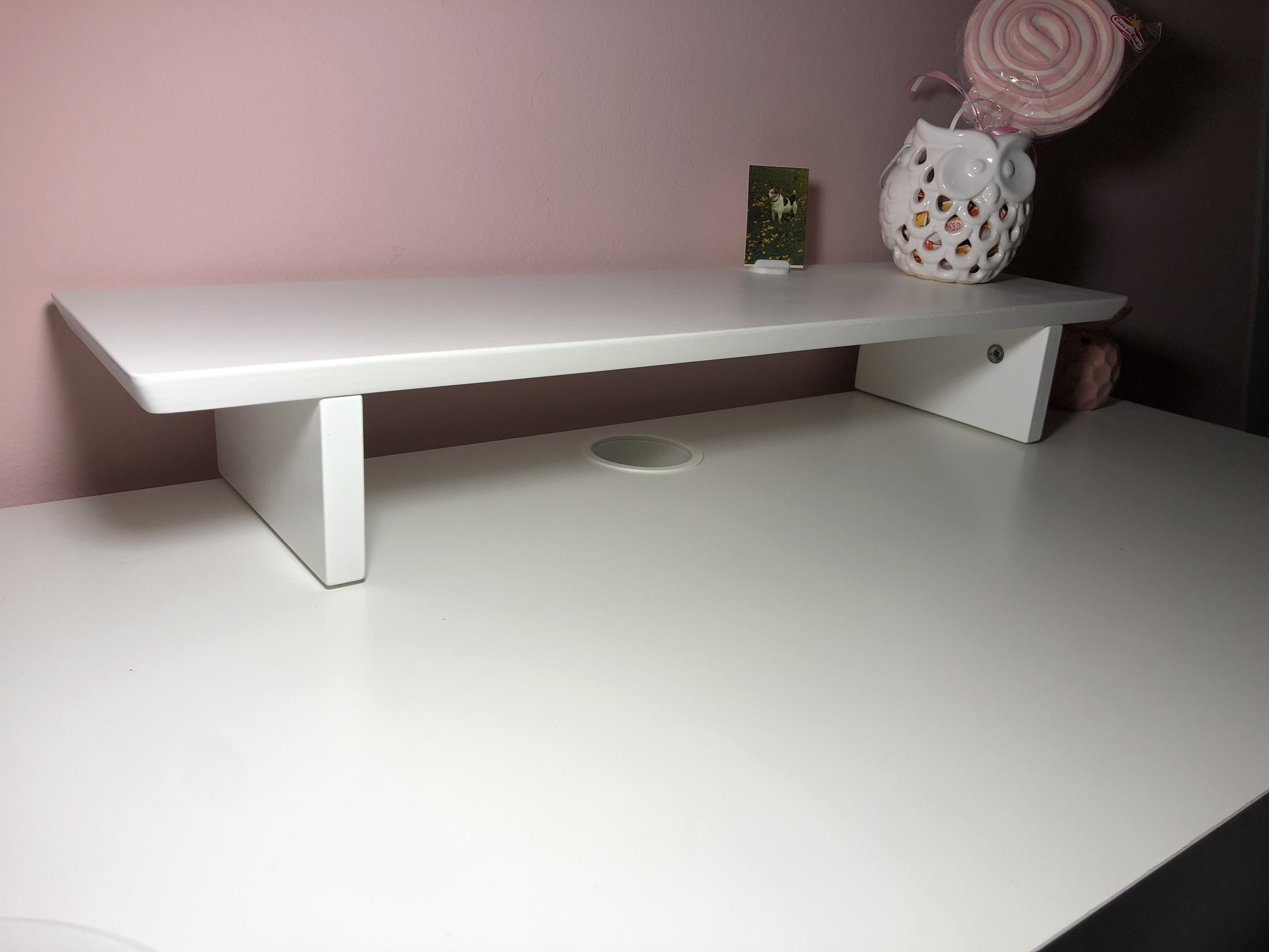 White Monitor Stand Monitor Riser Desk Shelf Desk Shelf White Monitor ...