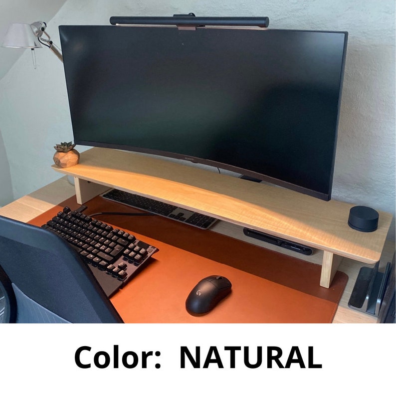 Monitor Stand - Monitor Riser - Desk Shelf - Monitor Stand - Wooden ...