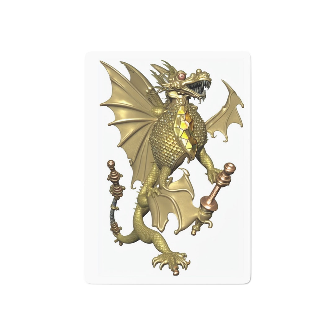 Golden Drakes' Deal Custom Poker Cards - Etsy