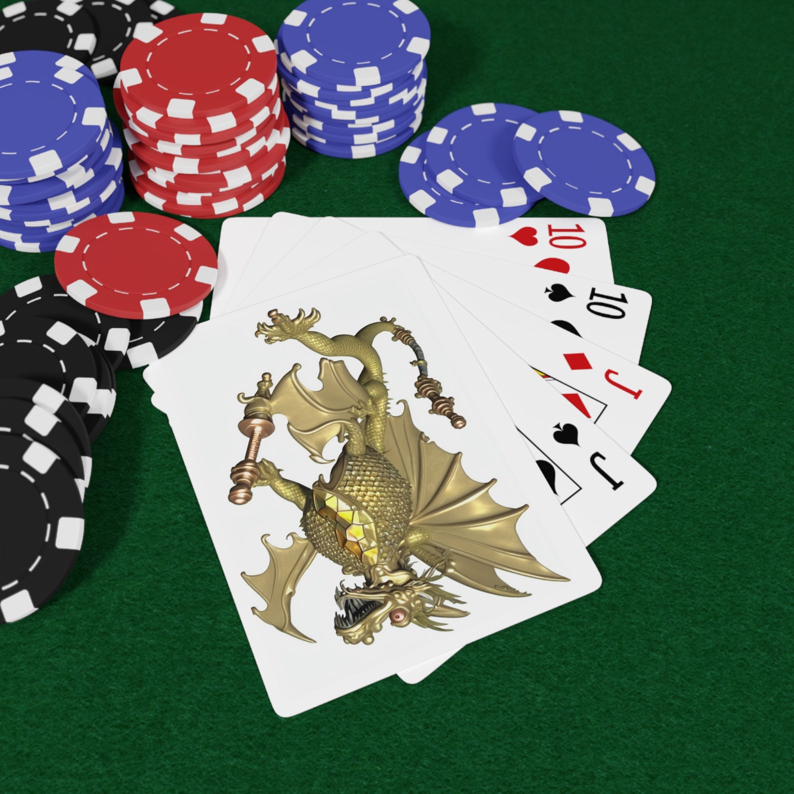 Golden Drakes' Deal Custom Poker Cards - Etsy