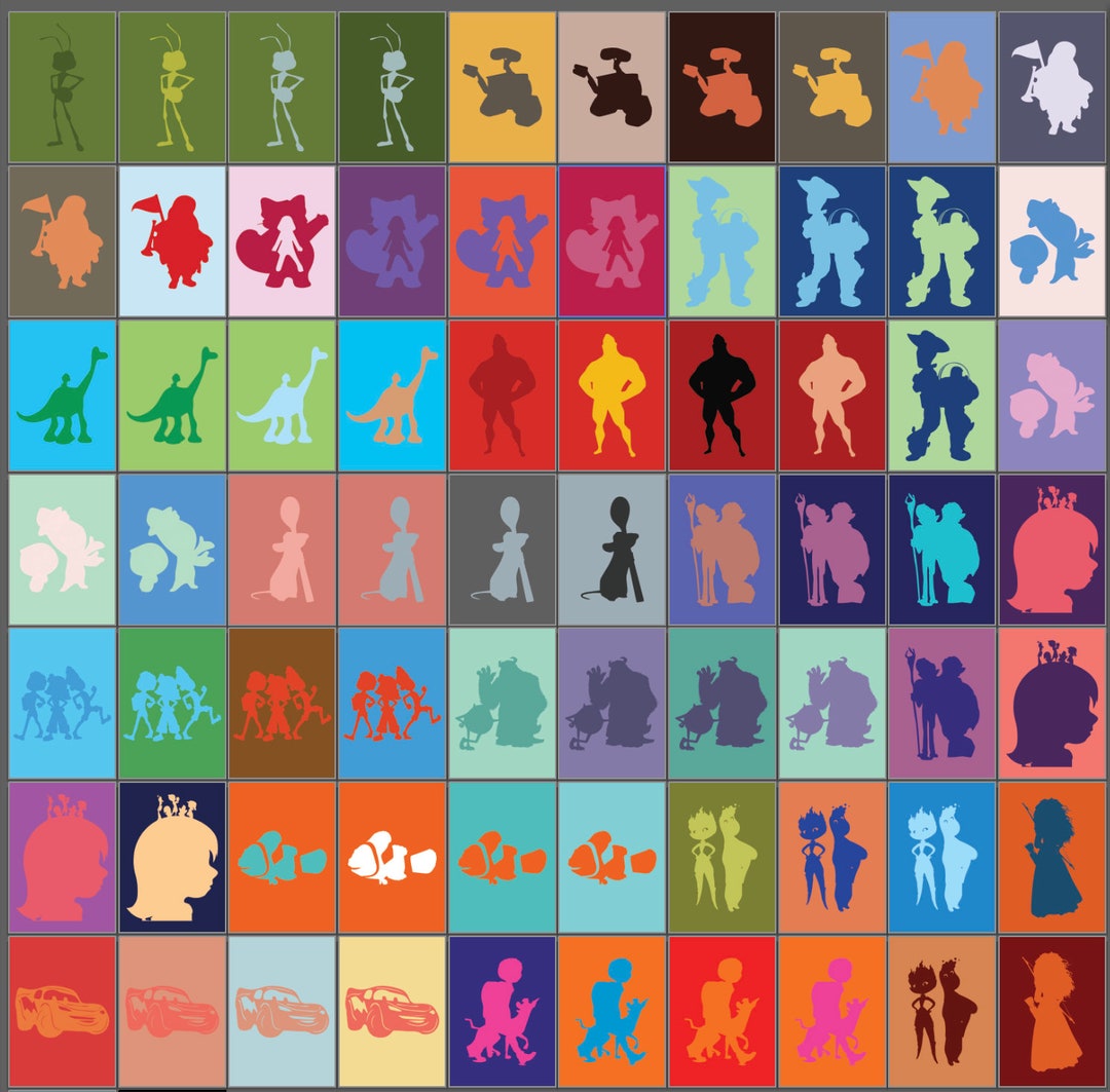Pixar A4 Prints Digital Downloads Over 70 Designs - Etsy