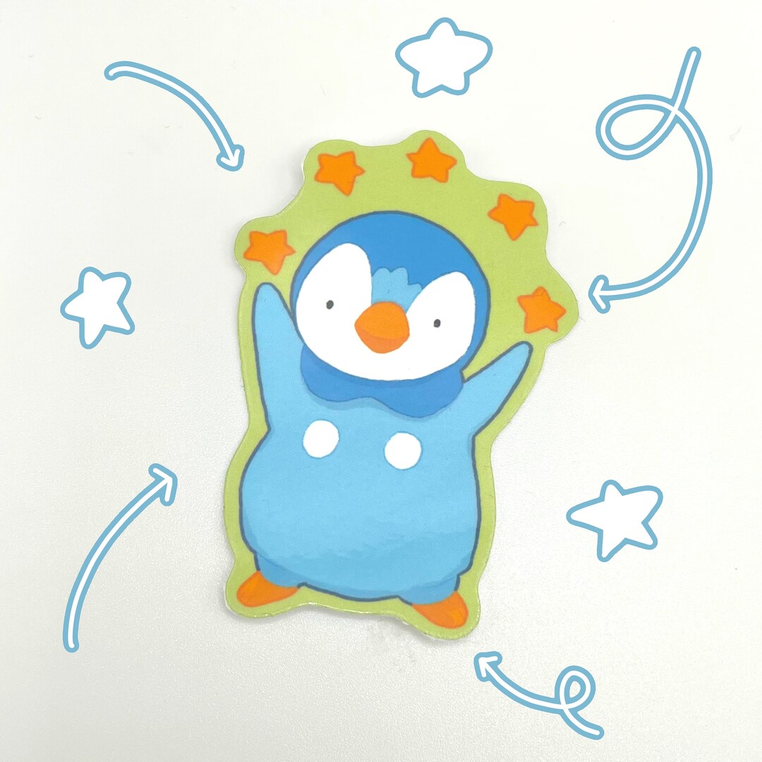 Piplup Weatherproof Sticker - Etsy