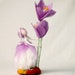 Crocus Fairy With Her Beloved Flowers. Needle Felted Character - Etsy