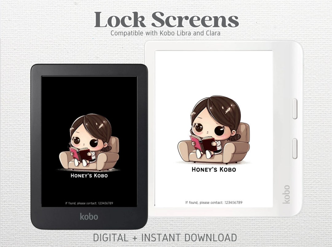 CUSTOM Kobo Lock Screen Screensaver | Custom Wallpaper Cartoon Girl ...
