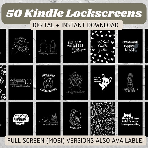 Kindle Lockscreen Paperwhite Lock Screen Screensaver Wallpaper - Etsy