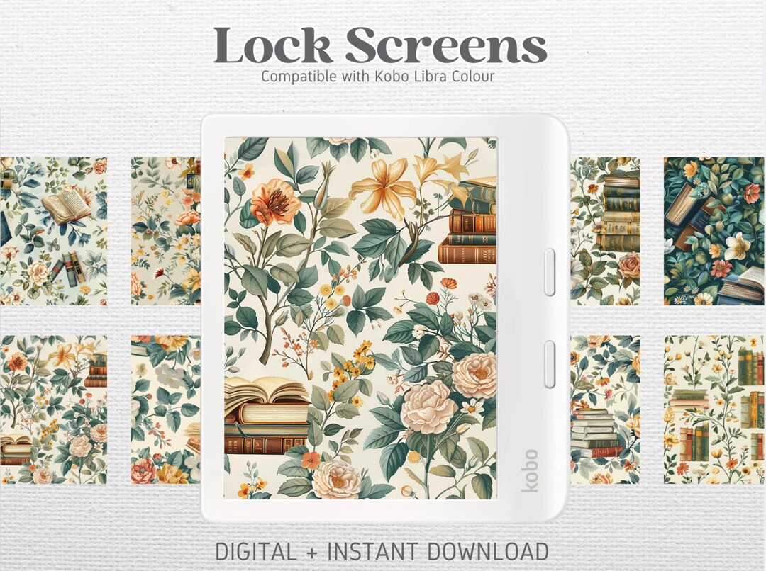 8 Lock Screens for Kobo Libra Colour Kobo Clara Colour Screensavers ...