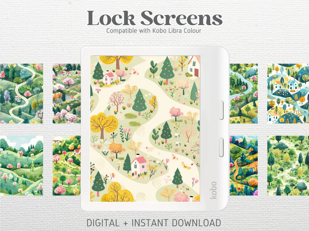 16 Lock Screens for Kobo Libra Colour Kobo Clara Colour Screensavers ...