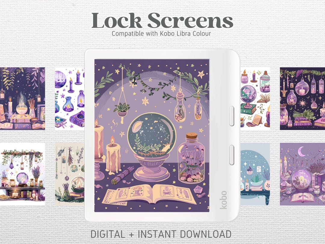 12 Lock Screens for Kobo Libra Colour Kobo Clara Colour Screensavers ...
