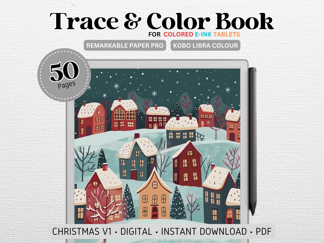 Coloring Book for Coloured E-ink Tablets | Compatible With Kobo Libra ...