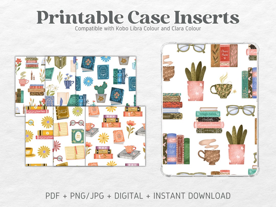 Kobo Libra Colour Kobo Clara Colour Printable Cardstock Clear Case ...