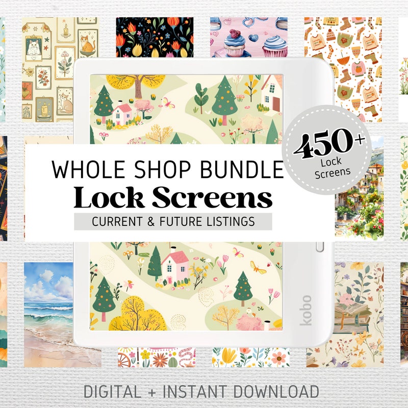 Kobo Lock Screen Bundle - Etsy