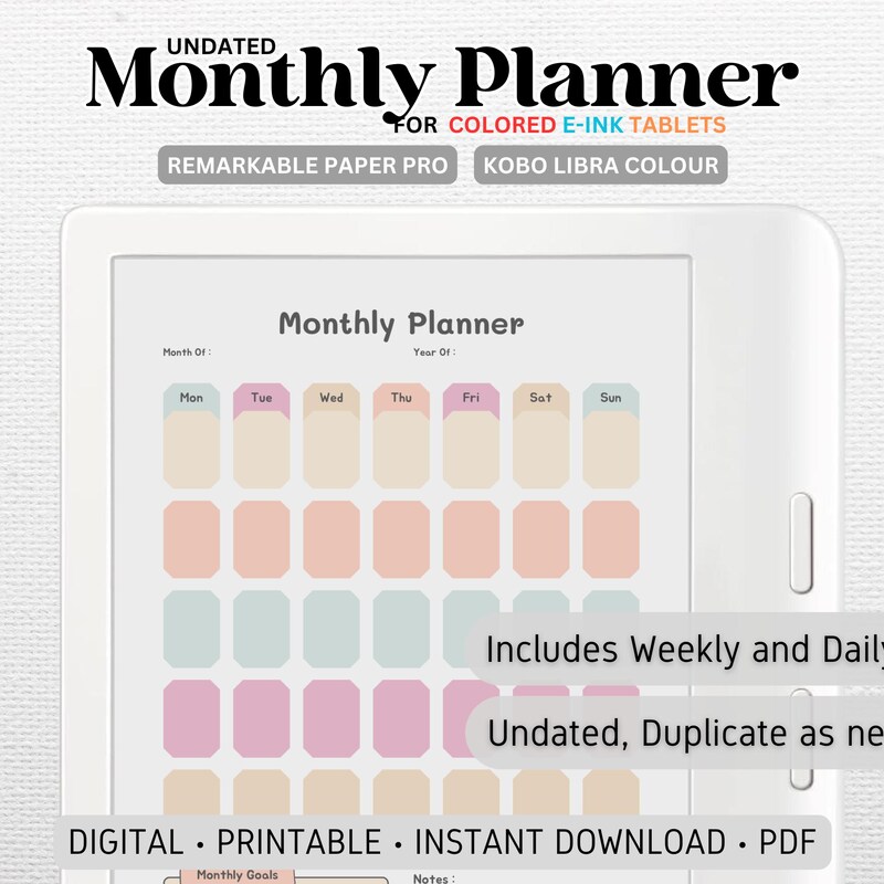 Remarkable Pro Planner - Etsy