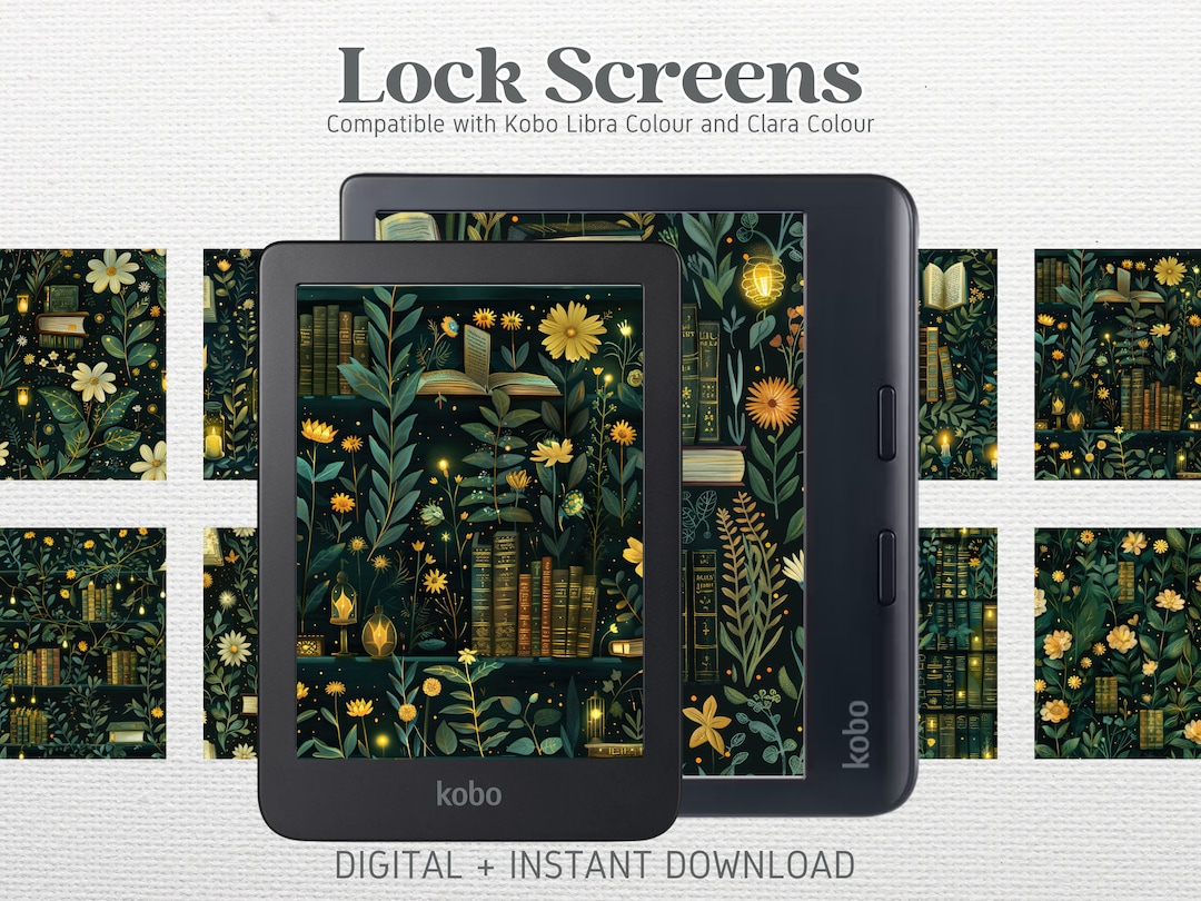 12 Lock Screens for Kobo Libra Colour Kobo Clara Colour Screensavers ...