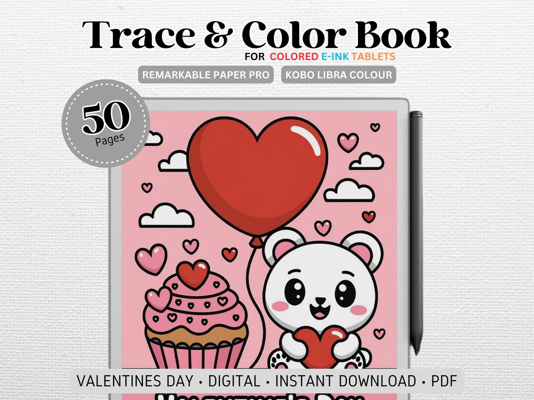 Coloring Book for Coloured E-ink Tablets | Compatible With Kobo Libra ...