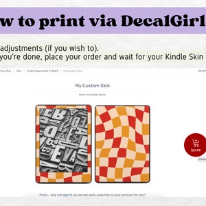 Kindle Skin Decal Case Inserts Pink Cute Coquette Ribbons DIGITAL ...