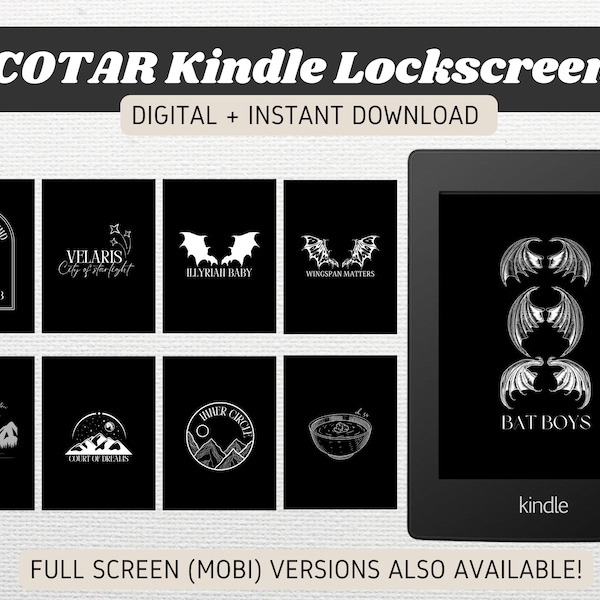 Acotar Kindle Lock Screen - Etsy
