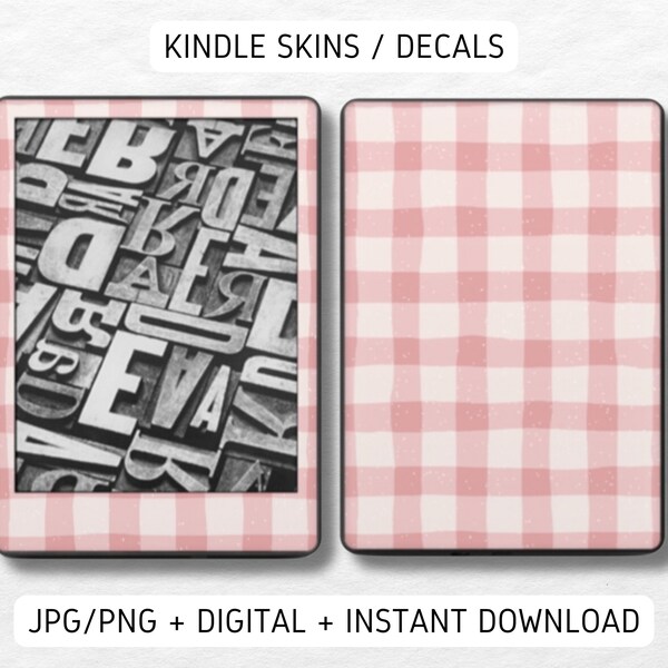 Kindle Paperwhite Skin Gingham - Etsy