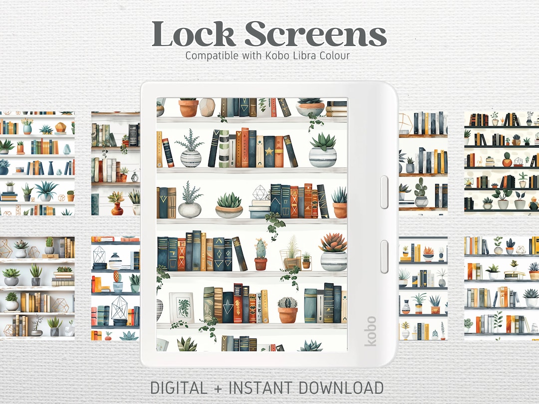 10 Lock Screens for Kobo Libra Colour Kobo Clara Colour Screensavers ...