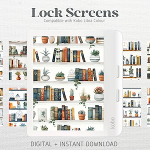 10 Lock Screens for Kobo Libra Colour Kobo Clara Colour Screensavers ...